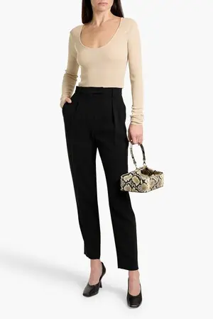 Max Mara Selva Crepe Slim-leg Pants