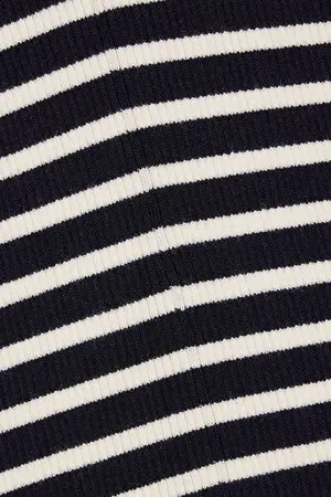 Max Mara Oceano Striped Ribbed-knit Sweater