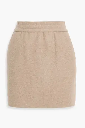 Max Mara Wool-blend Felt Mini Skirt - Sand