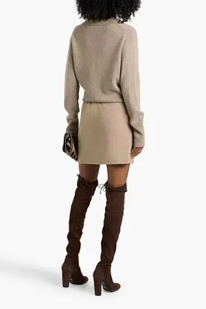 Max Mara Wool-blend Felt Mini Skirt - Sand