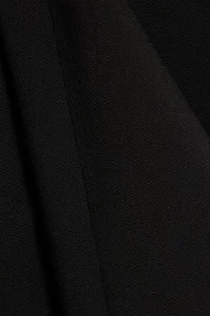 Max Mara Visivo Wool-crepe Wide-leg Pants - Black