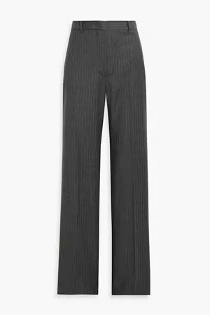 Max Mara Gong Pinstriped Wool-blend Pants