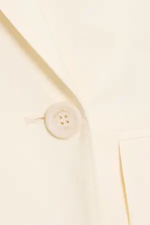 Max Mara Elegia Double-breasted Wool-crepe Blazer - Ivory