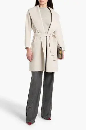 Max Mara Belted Wool-felt Coat