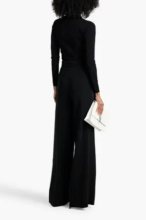 Max Mara Leccio Crepe Wide-leg Pants