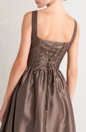 FREEMARKET Sleeveless A-line Satin Dress