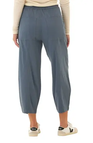 THREADS 4 THOUGHT Lauren Crop Barrel Stretch Twill Pants - Raindrop