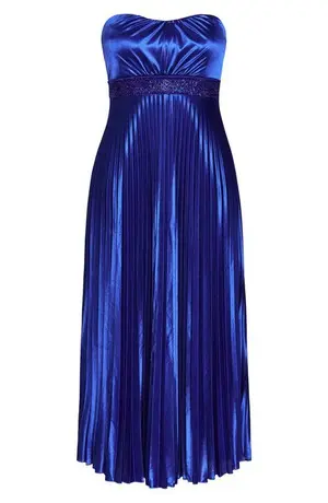 City Chic Satin Maxi Dress