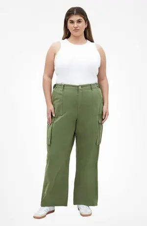 City Chic Mia Cargo Wide Leg Pants