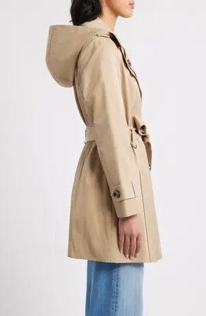 London Fog Single-breasted Trench Coat - Stone