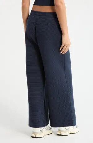 Zella Ottoman Wide Leg Ankle Pants - Navy Sapphire