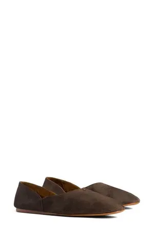 Khaite Jane Suede Ballet Flat - 491 Sable