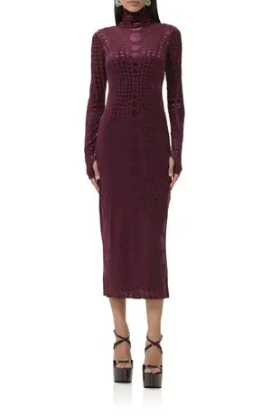 Afrm Mock Neck Day Dresses