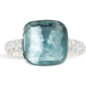 Pomellato Nudo Maxi Ring - Blue Topaz Diamonds