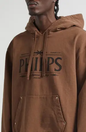 PHIPPS Studded Logo Graphic Hoodie