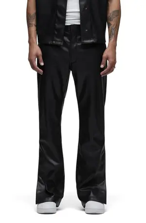 Hudson Jeans Flared Faux Leather Pants