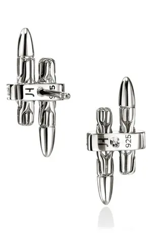 John Hardy Spear Stud Earrings - Silver