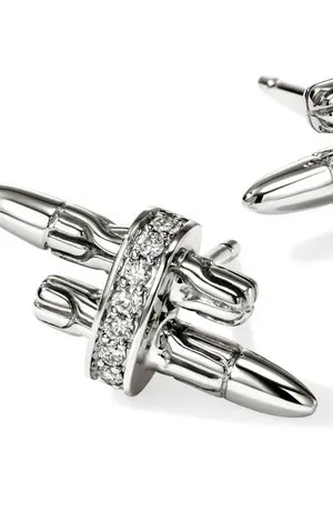 John Hardy Spear Stud Earrings - Silver