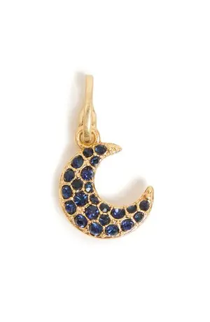 Clare V. Crescent Reversible Charm - Sapphire/clear