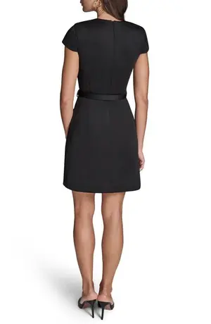 Bcbgmaxazria Scuba Crepe Minidress - Black