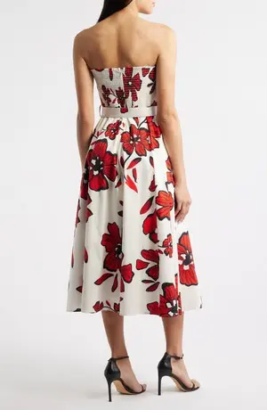 Sam Edelman Strapless Belted Stretch-cotton Dress