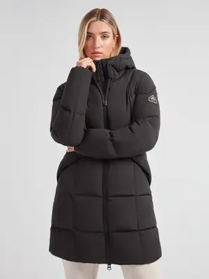 JACK1T Long Sleeve Down Coat - Black