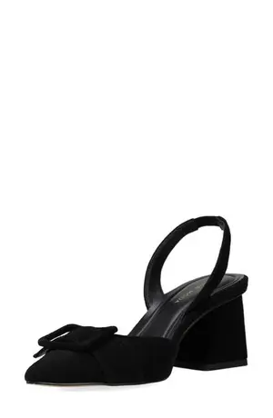 Pelle Moda Imia Slingback Pointed Toe Pumps - Black