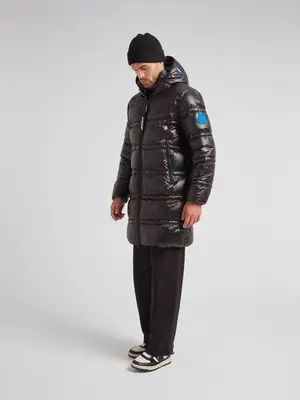 JACK1T R4d Tramline Hooded Long Puffer Coat