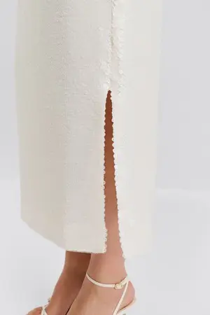 MALINA Clarisse Sequin Maxi Skirt