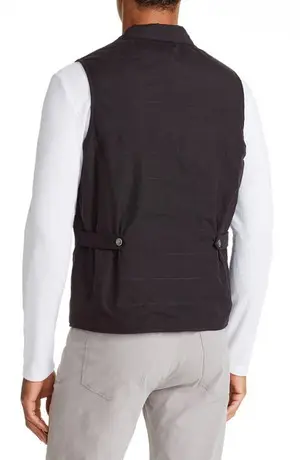 W.R.K Malta Slim Fit Quilted Button-up Vest