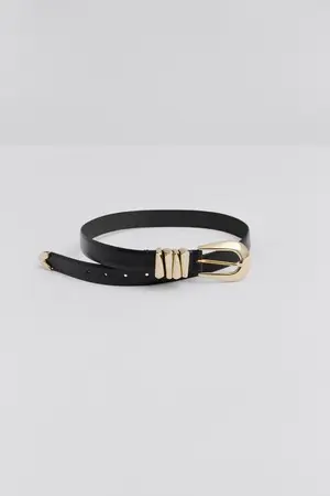 MALINA Azelia Buckle Leather Belt