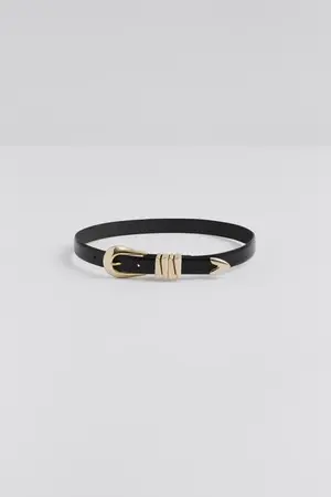MALINA Azelia Buckle Leather Belt