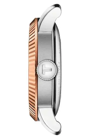 TISSOT Le Locle Diamond Powermatic 80 Watch With Leather Strap