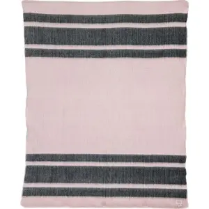PURPLE NEST DESIGN Kallpa Collection Blanket - Pink/charcoal