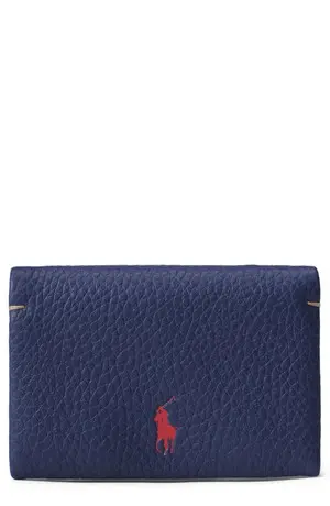 Polo Ralph Lauren Polo Play Leather Card Case - Ink