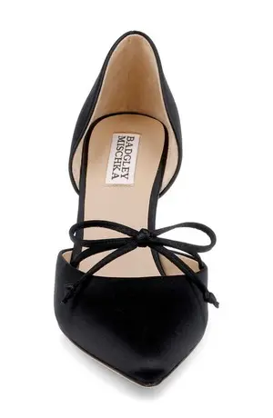 Badgley Mischka Olympic D'orsay Pump - Black Satin