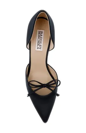 Badgley Mischka Olympic D'orsay Pump - Black Satin