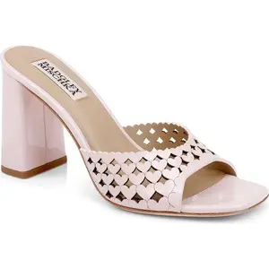 Badgley Mischka Laser-cut Heart Sandal - Pink Patent