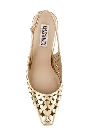 Badgley Mischka Onna Slingback Pump - Gold Metallic