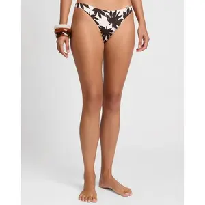 Onia Cora Bikini Bottom - Egret/espresso