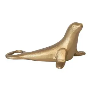 STORIED HOME Seal Shaped Bottle Opener - Gold