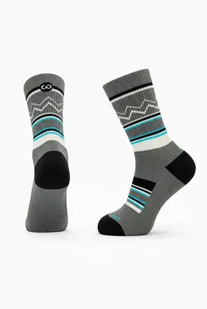 COZY ZERO Performawool Mid-crew Socks - Rock Gray