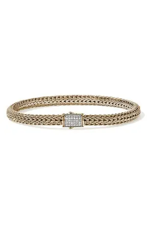 John Hardy Icon Bracelet With Diamonds - Gold