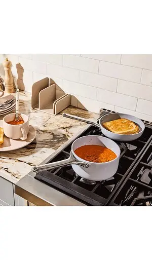 CARAWAY Non-stick Ceramic Mini Fry Pan & Mini Sauce Pan Duo