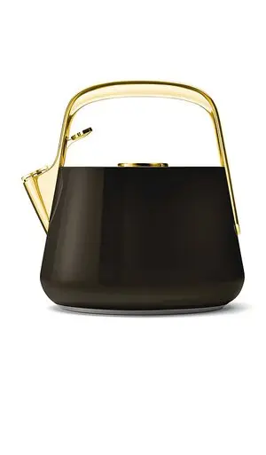 CARAWAY Whistling Tea Kettle In Black - Black & Gold