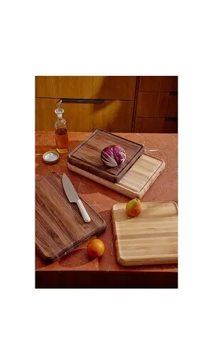 CARAWAY Square Butcher Block In Neutral - Maple