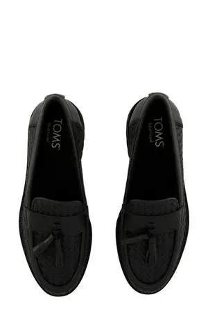 Toms Cara Platform Tassel Loafer - Black