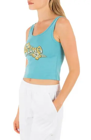 Hurley Aloha Scoop Neck Crop Tank