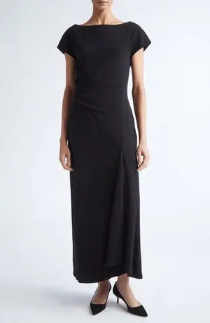 Lela Rose Cascade Stretch Crepe Dress