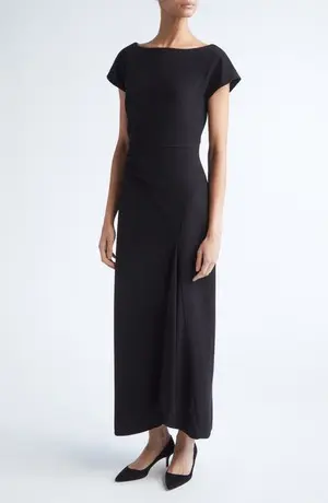 Lela Rose Cascade Stretch Crepe Dress